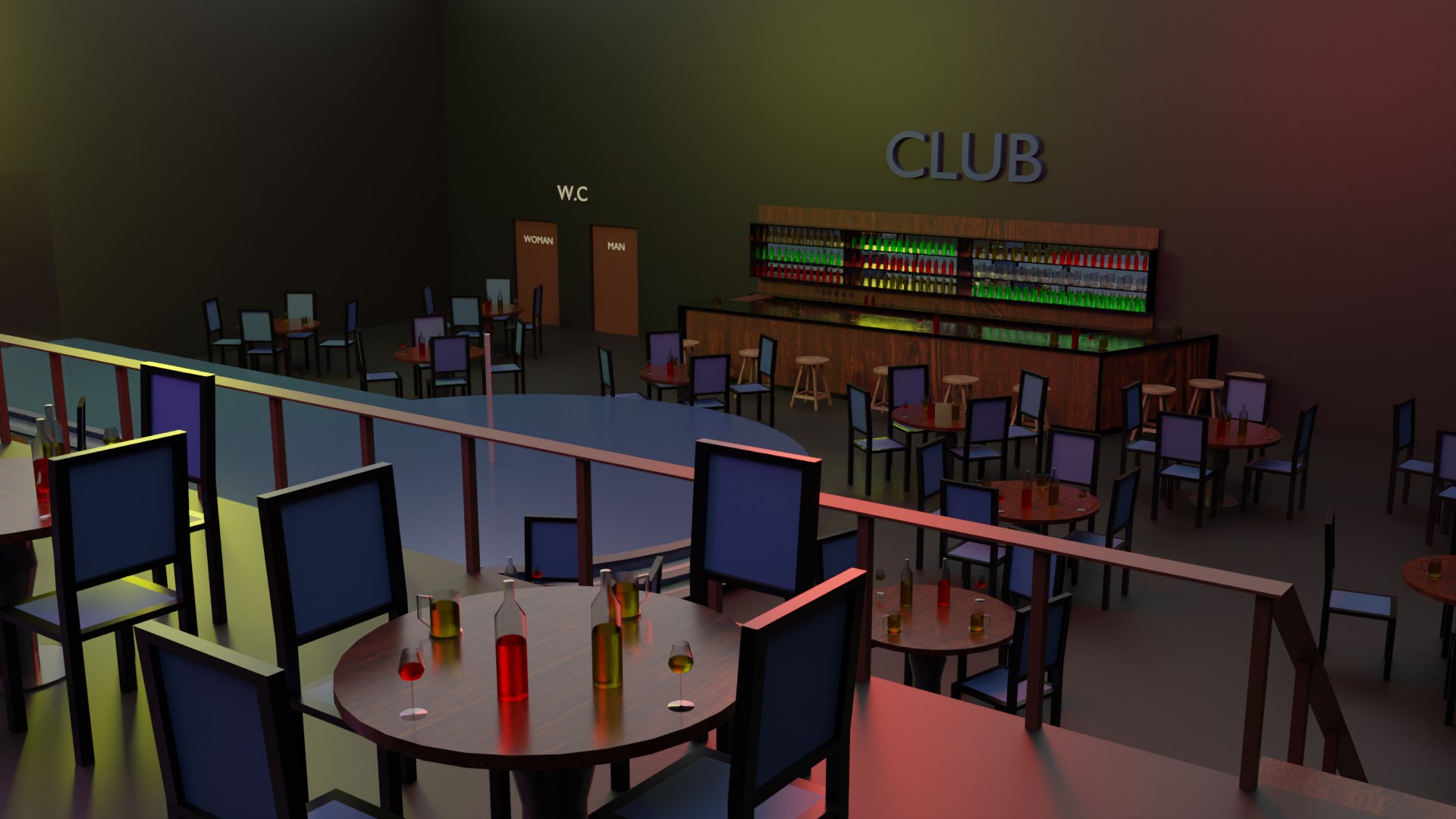 3D Model Night Club - TurboSquid 1924115