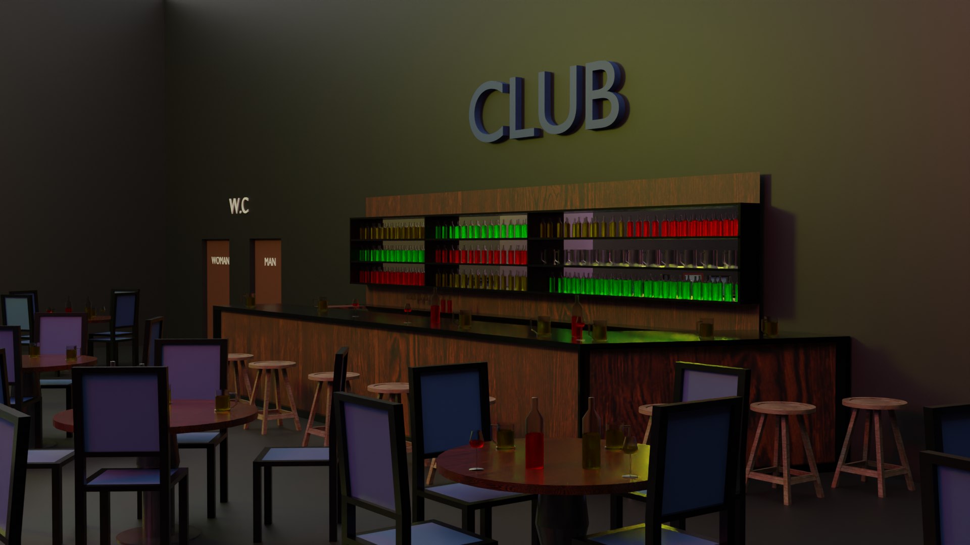 3D Model Night Club - TurboSquid 1924115