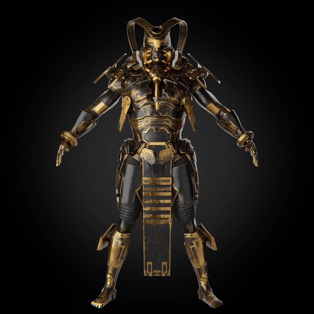 Old Golden Armor 3D Model - TurboSquid 2014951