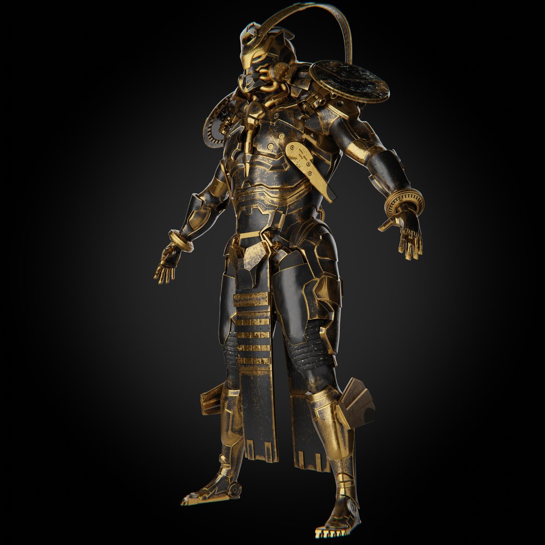 Old Golden Armor 3D Model - TurboSquid 2014951