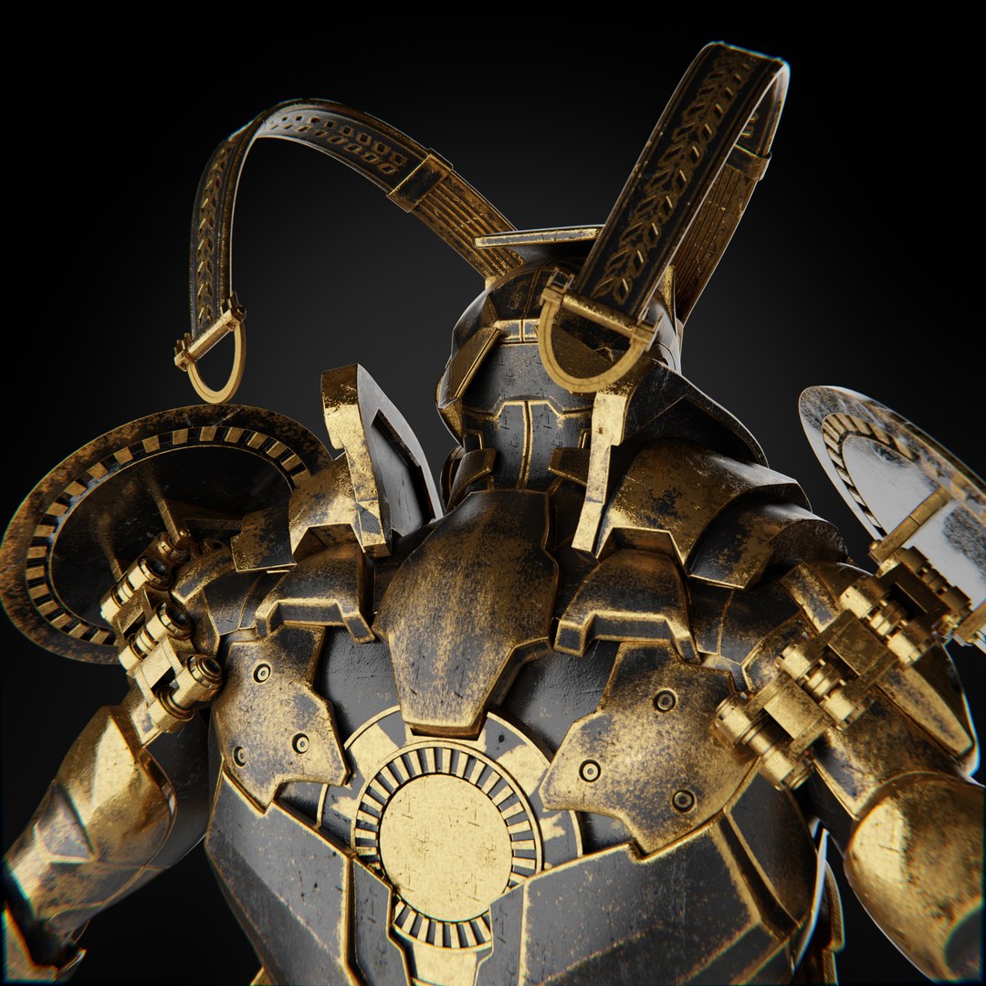 Old Golden Armor 3D Model - TurboSquid 2014951