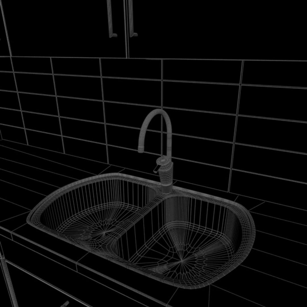 3ds Max Kitchen Scene