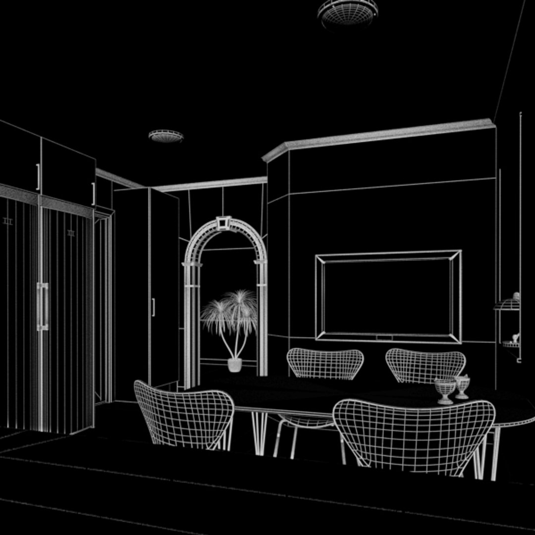 3ds Max Kitchen Scene