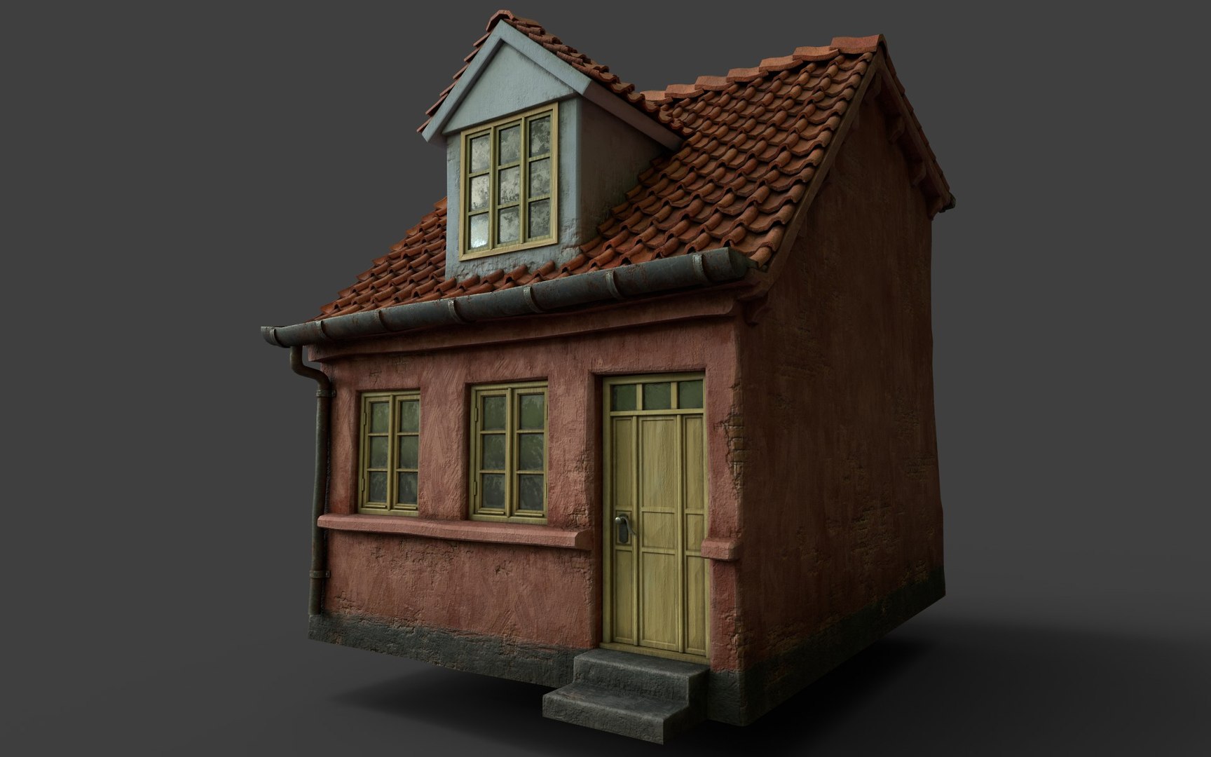 3D European House A1 3D Model-texture Model - TurboSquid 1930822