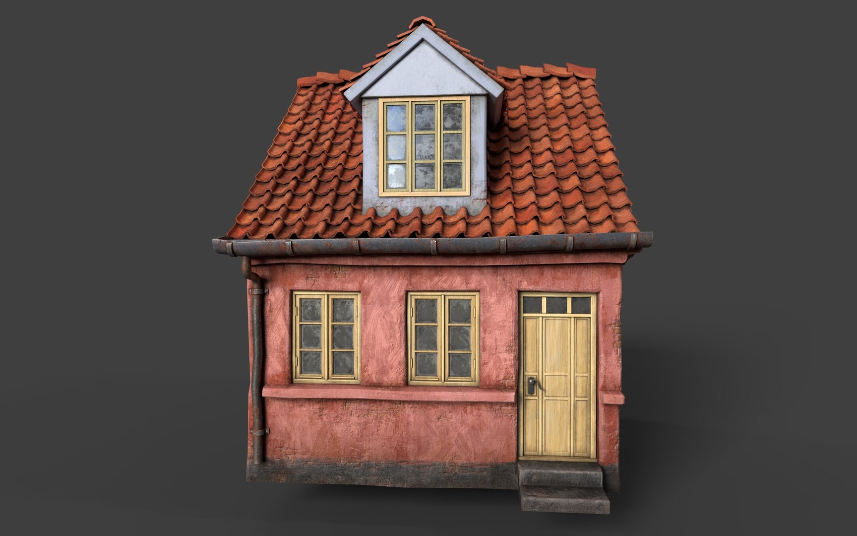 3D European House A1 3D Model-texture Model - TurboSquid 1930822