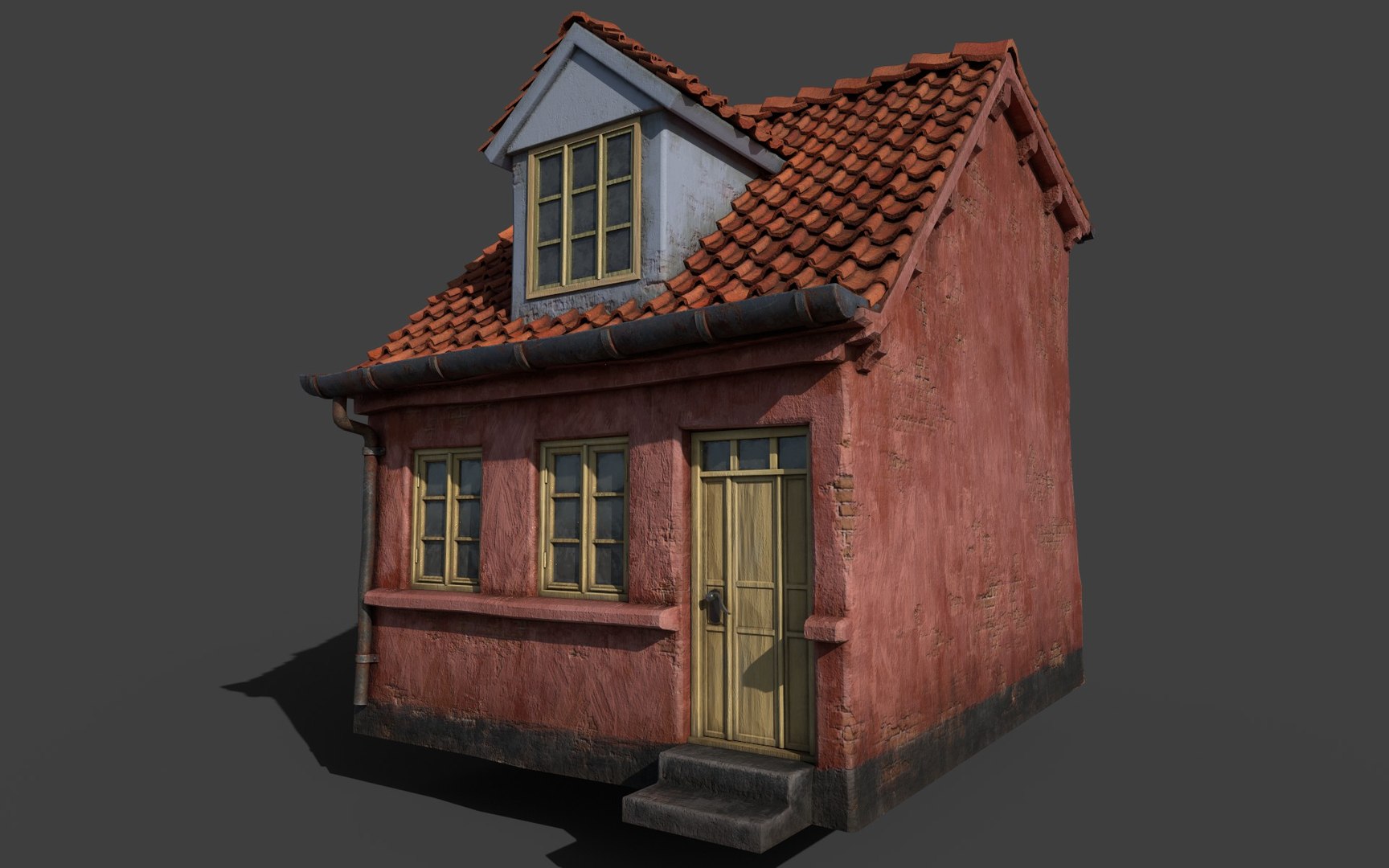 3D European House A1 3D Model-texture Model - TurboSquid 1930822
