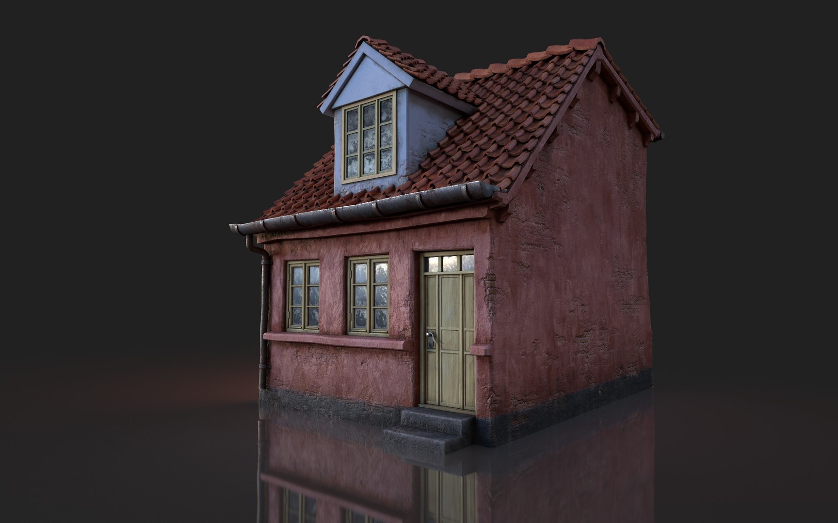 3D European House A1 3D Model-texture Model - TurboSquid 1930822