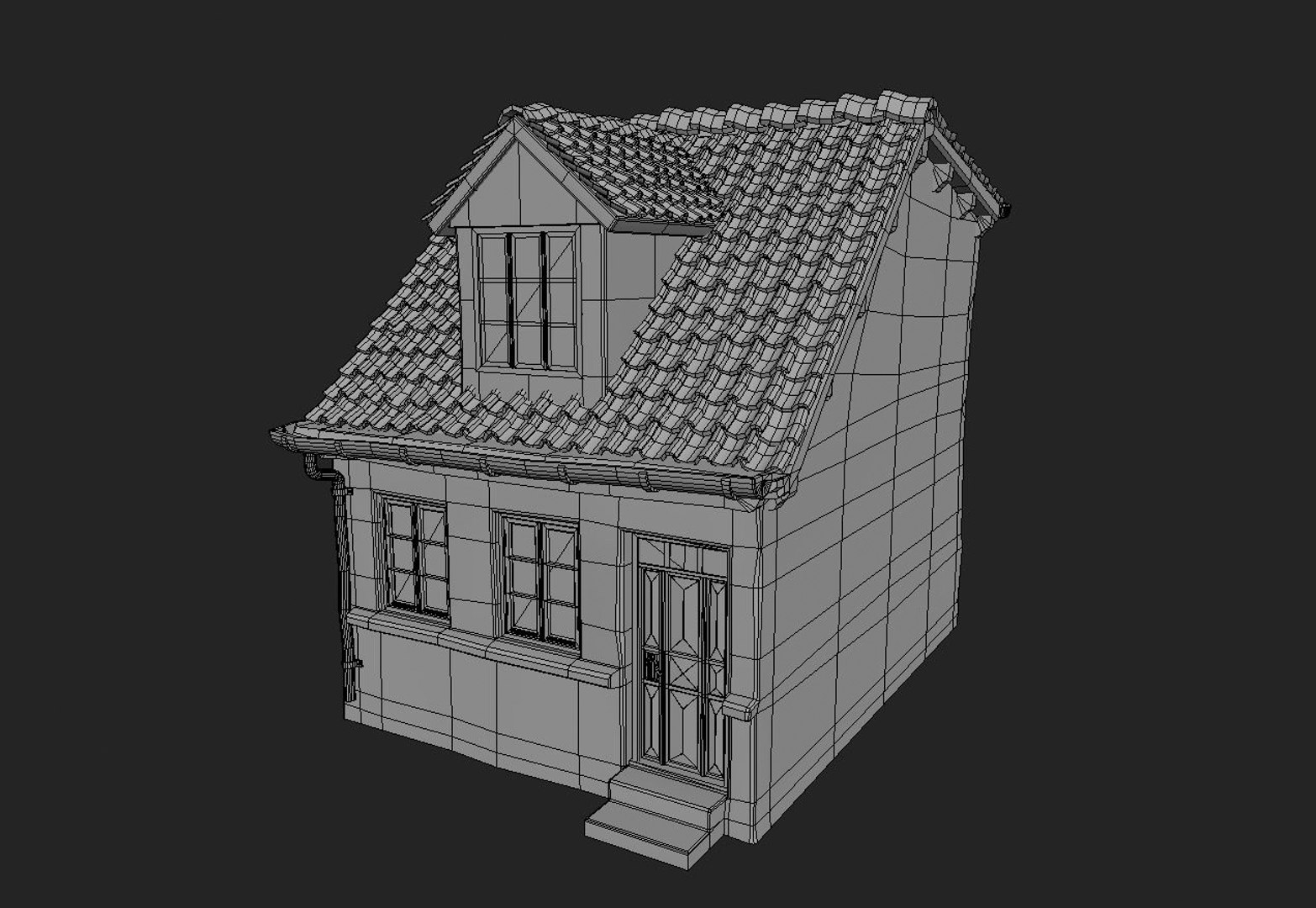 3D European House A1 3D Model-texture Model - TurboSquid 1930822
