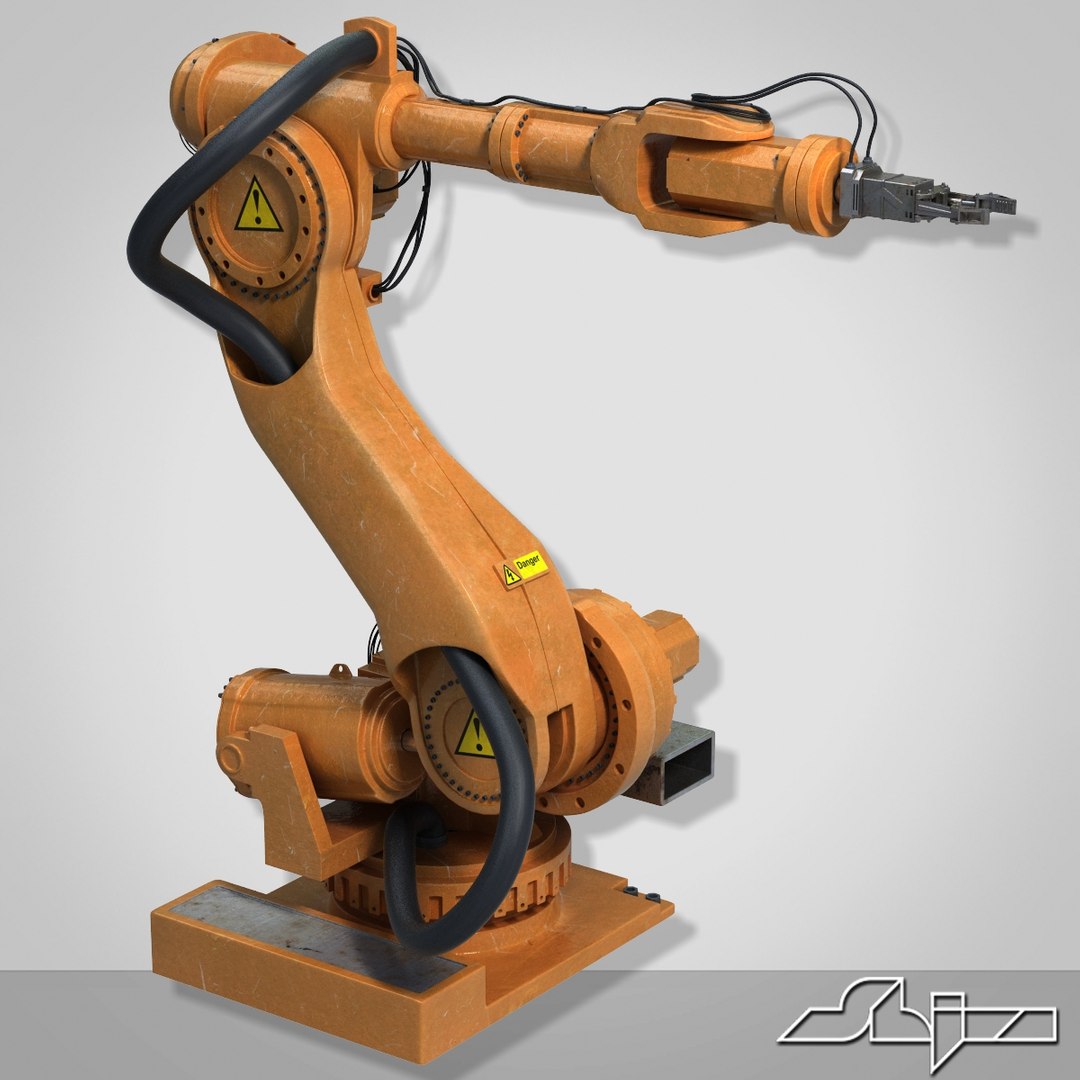 3d Industrial Robot Arm 1 Model