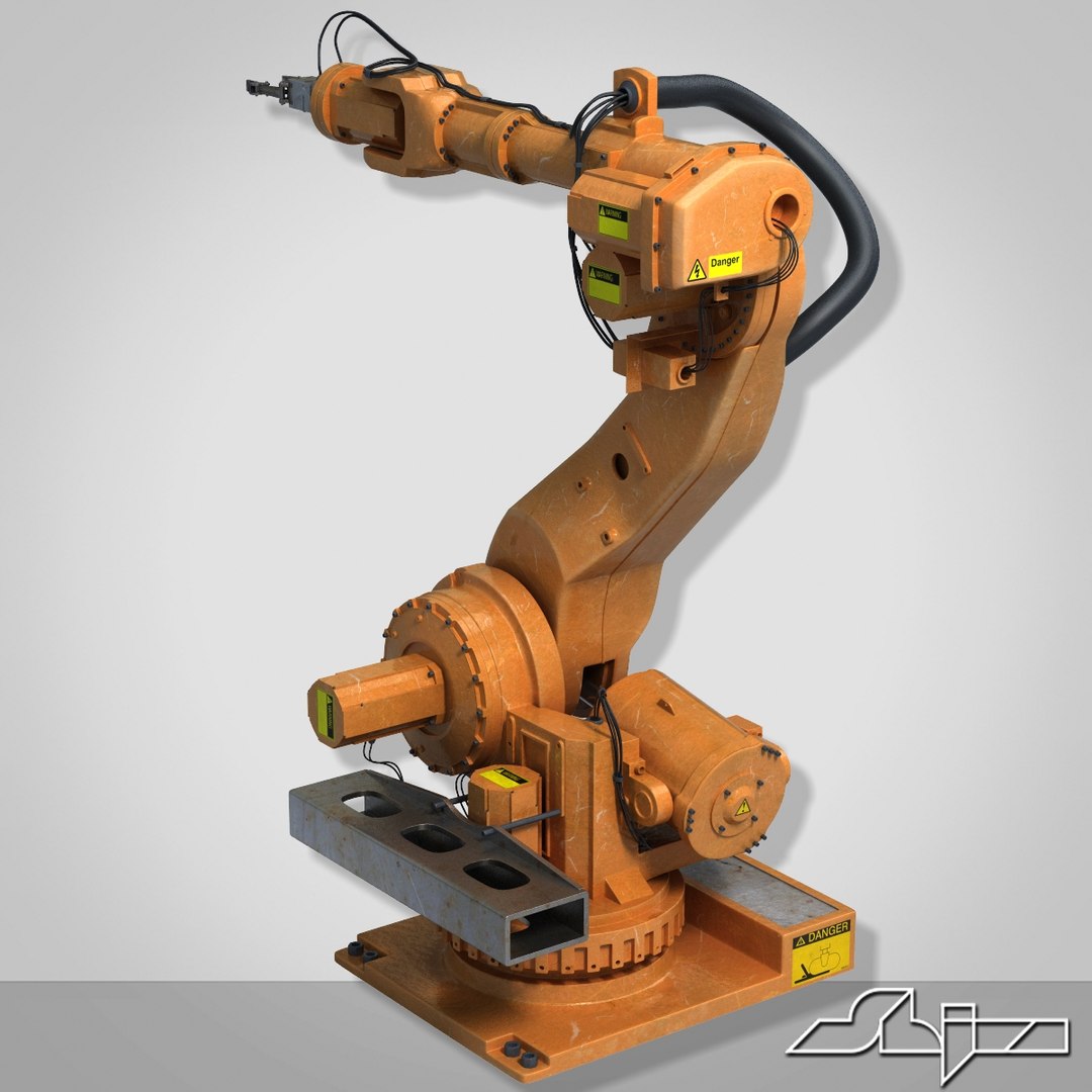 3d Industrial Robot Arm 1 Model