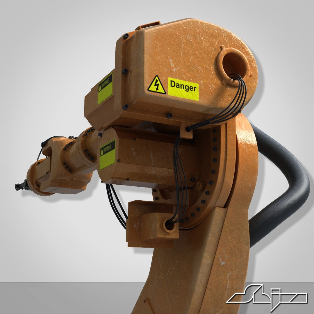 3d Industrial Robot Arm 1 Model