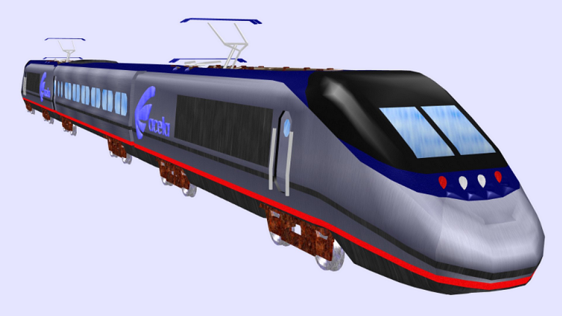 Acela Express Electric Passenger Train Model - TurboSquid 1707986