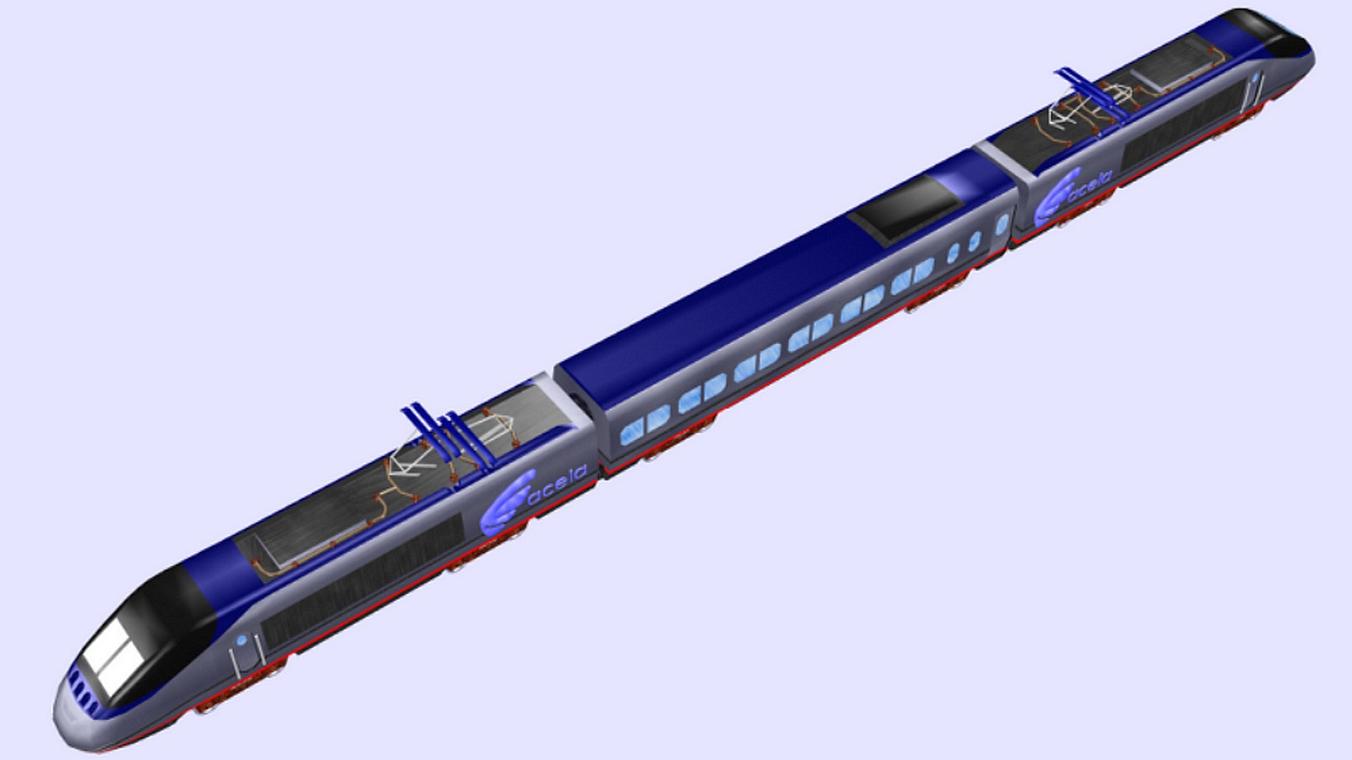 Acela Express Electric Passenger Train Model - TurboSquid 1707986