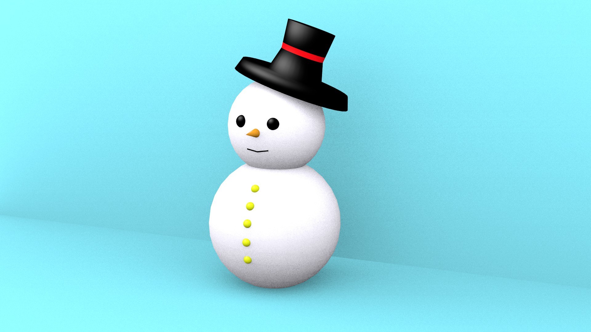 Cute Snowman 3D - TurboSquid 1840497