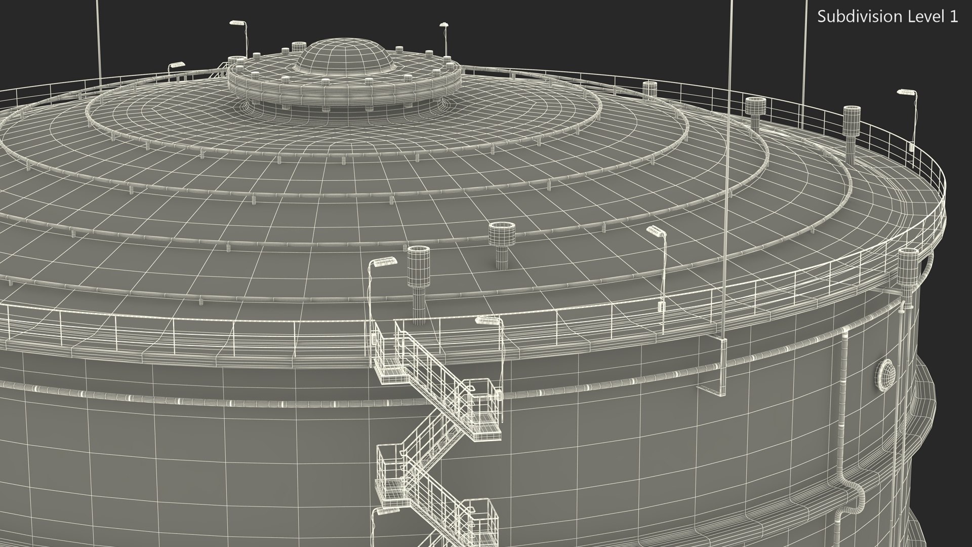 3D Oil Storage Tanks Dirt Model - TurboSquid 2319846