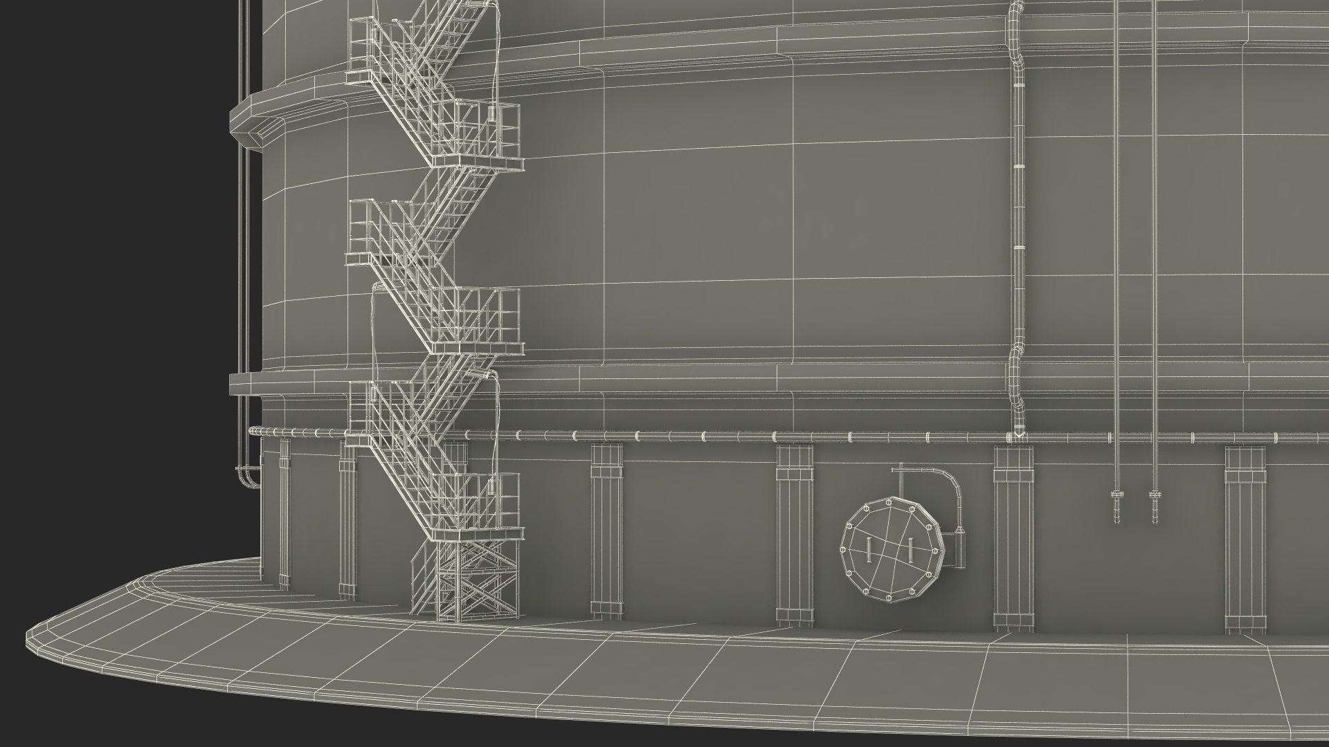 3D Oil Storage Tanks Dirt Model - TurboSquid 2319846
