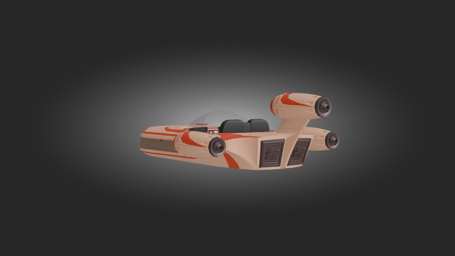 3D Model Tomica TSW-06 Star Wars Landspeeder Low Poly 3D Model - TurboSquid 2318494