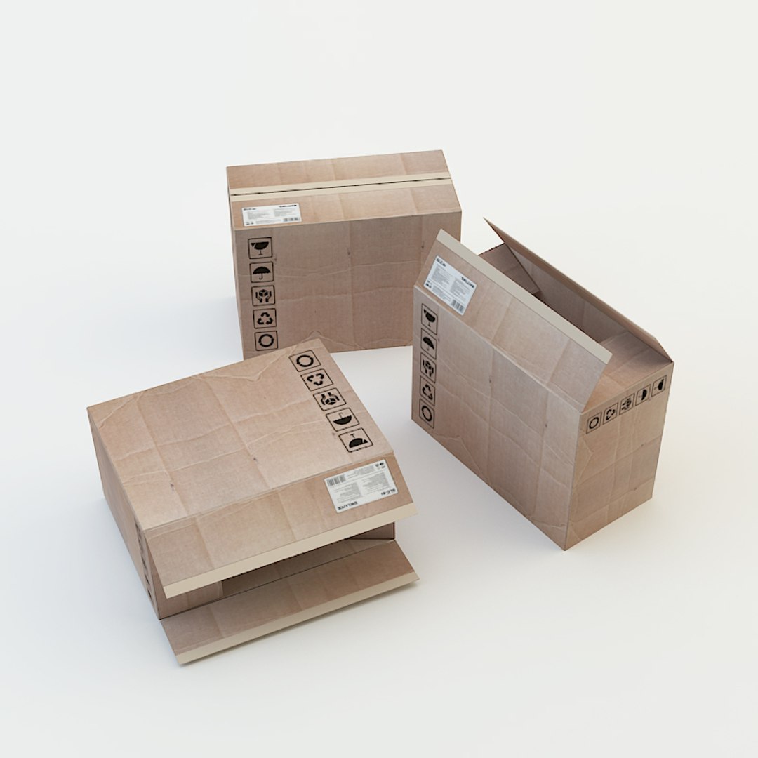 3d Cardboard Box