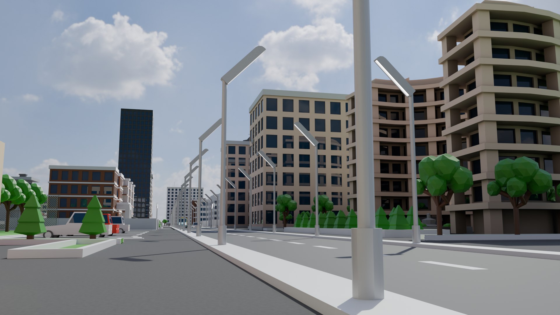 Low Poly City Buildings Pack Low-poly 3D Model 3D Model - TurboSquid ...