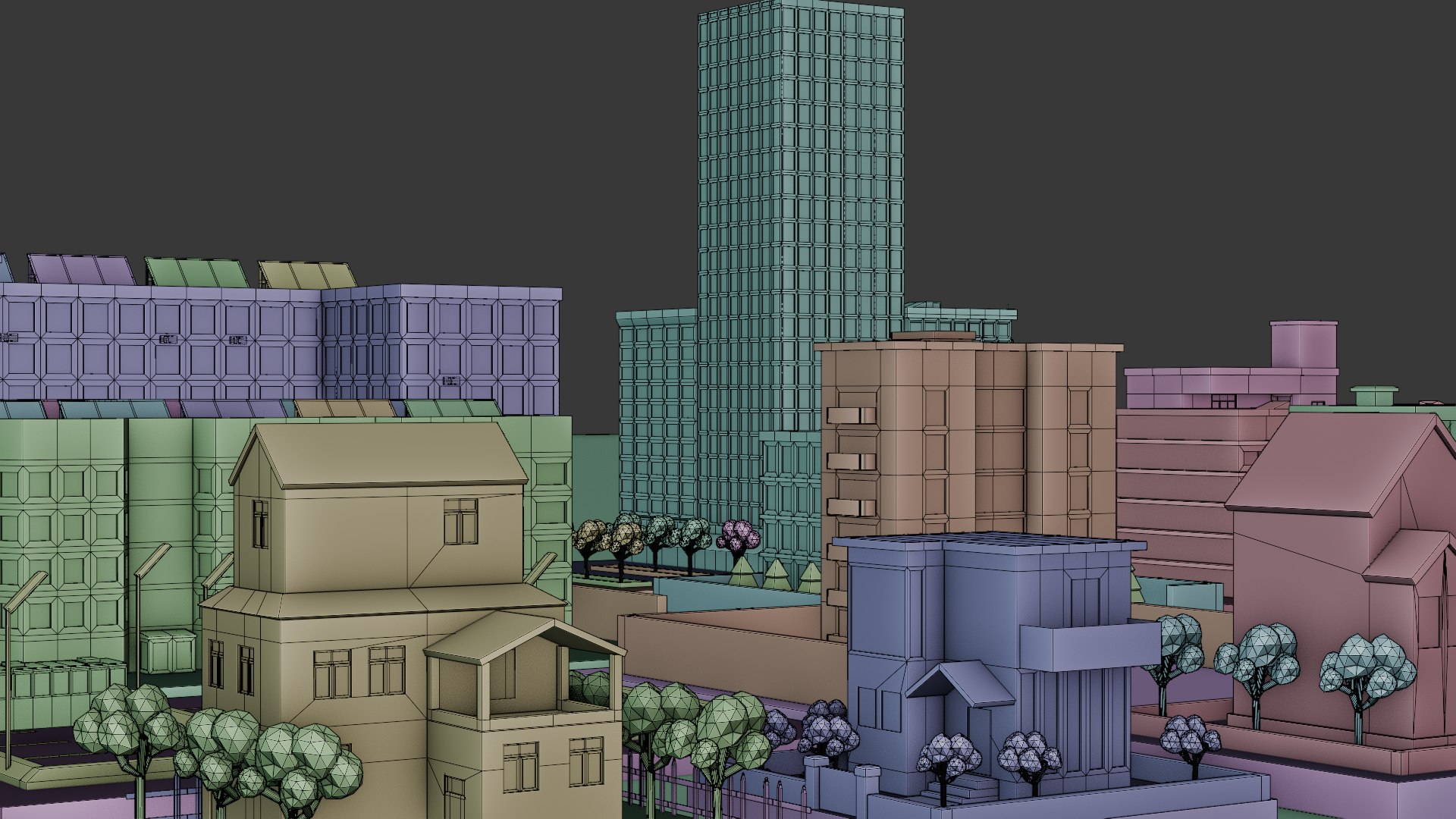 Low Poly City Buildings Pack Low-poly 3D Model 3D Model - TurboSquid ...