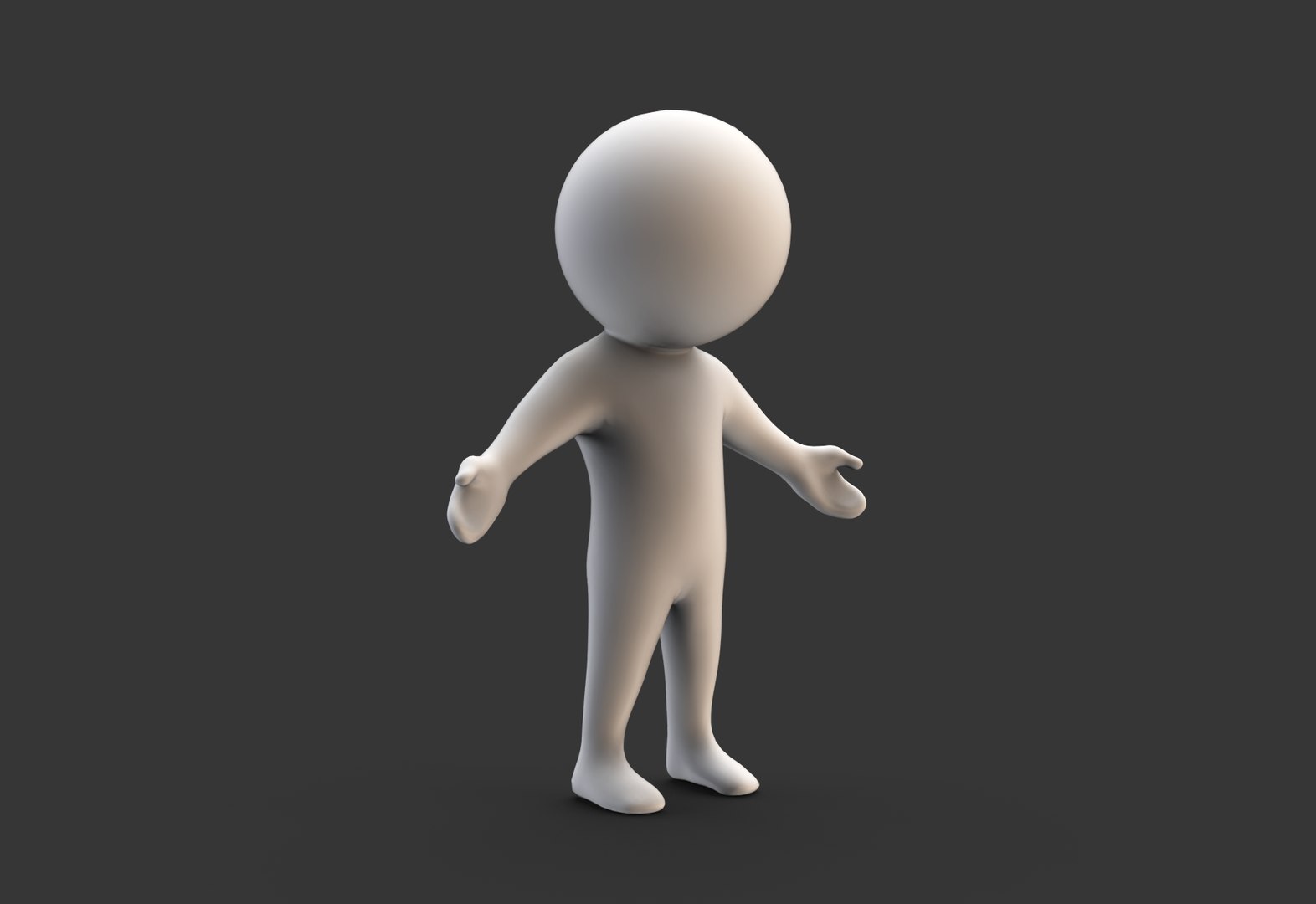 Stickman Base Figure 3D Model - TurboSquid 1563227