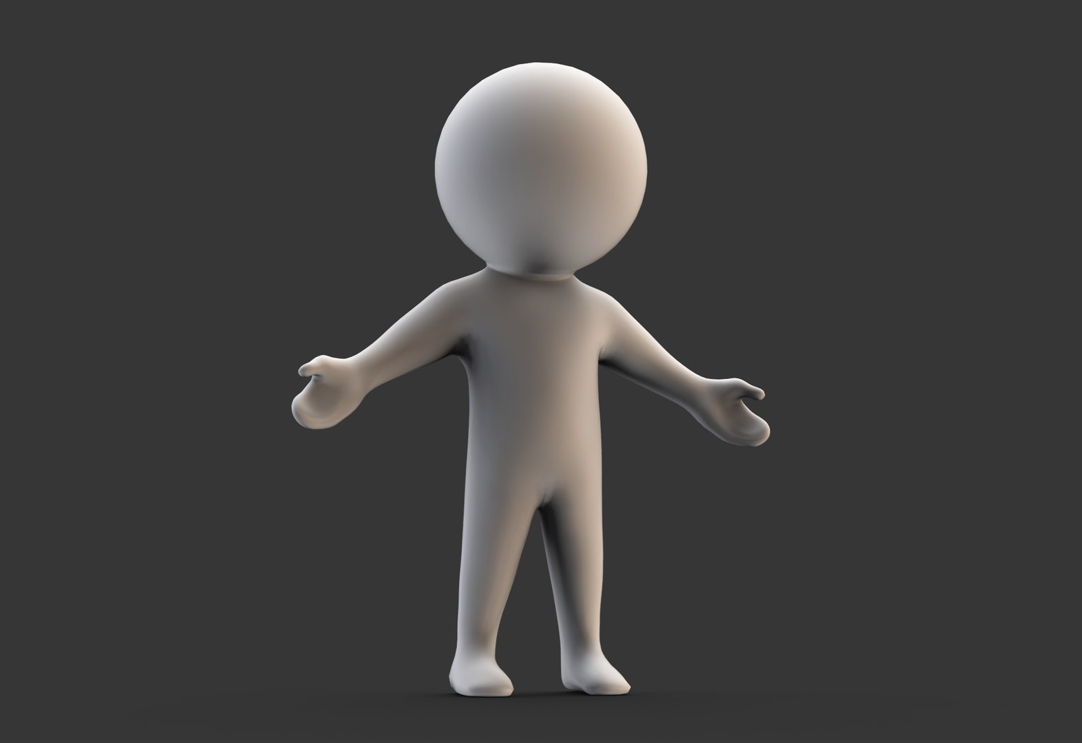 Stickman Base Figure 3D Model - TurboSquid 1563227