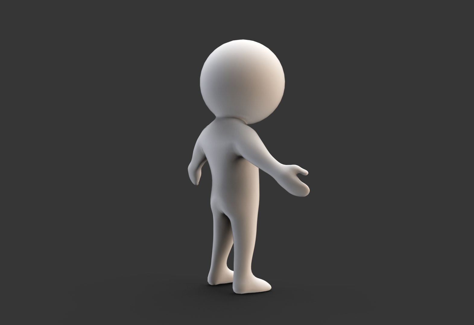 Stickman Base Figure 3D Model - TurboSquid 1563227