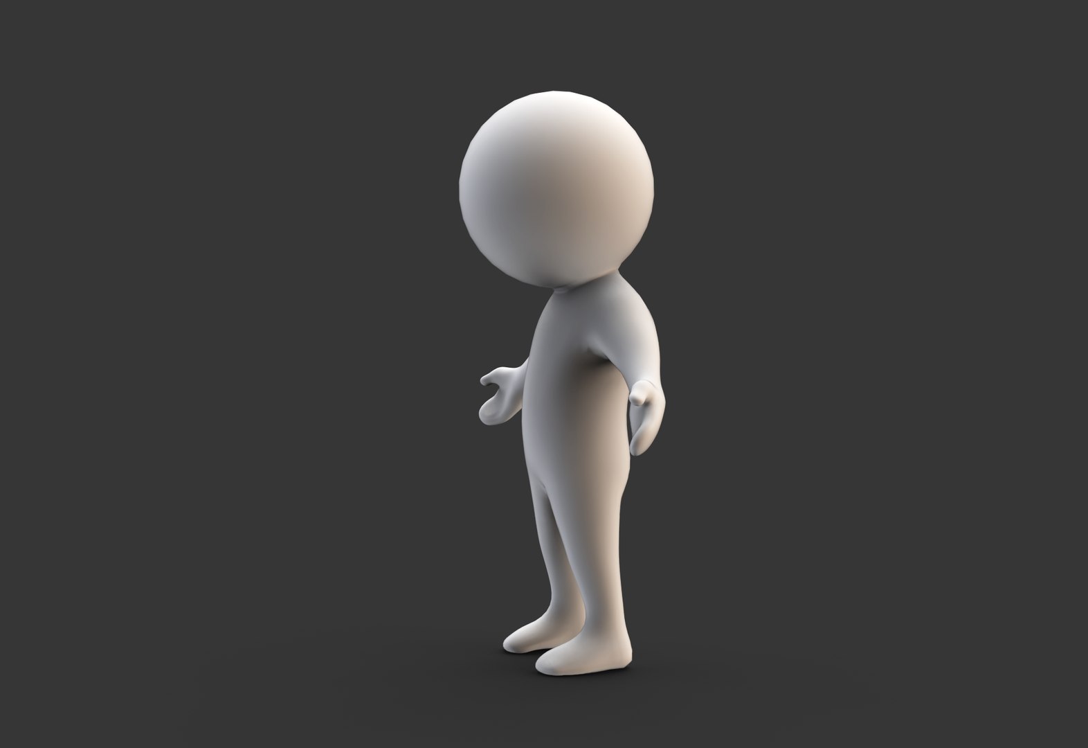 Stickman Base Figure 3D Model - TurboSquid 1563227