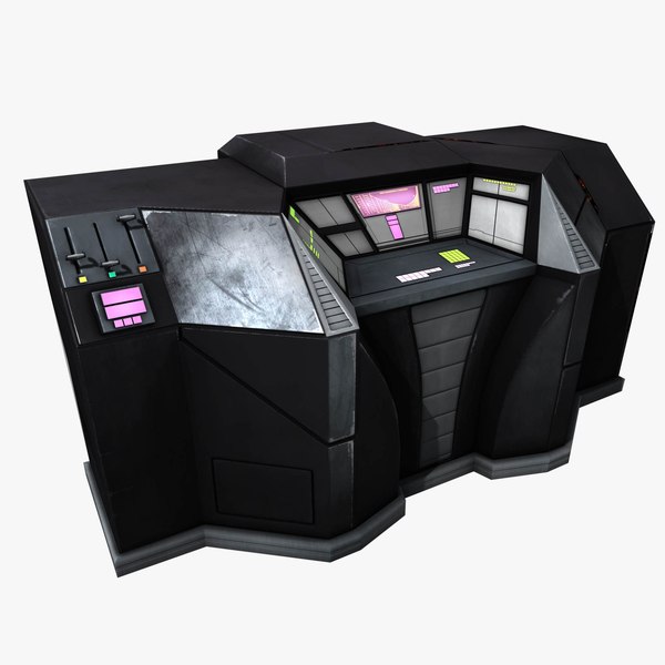 obj science fiction computer module