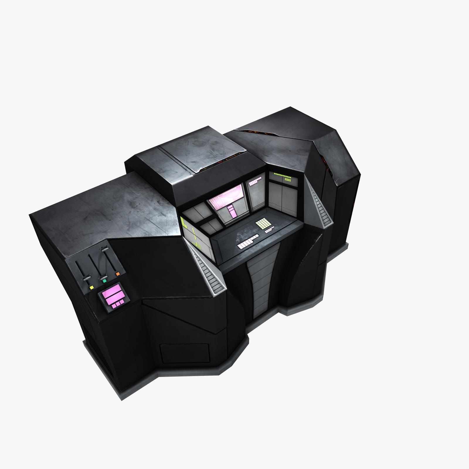 obj science fiction computer module