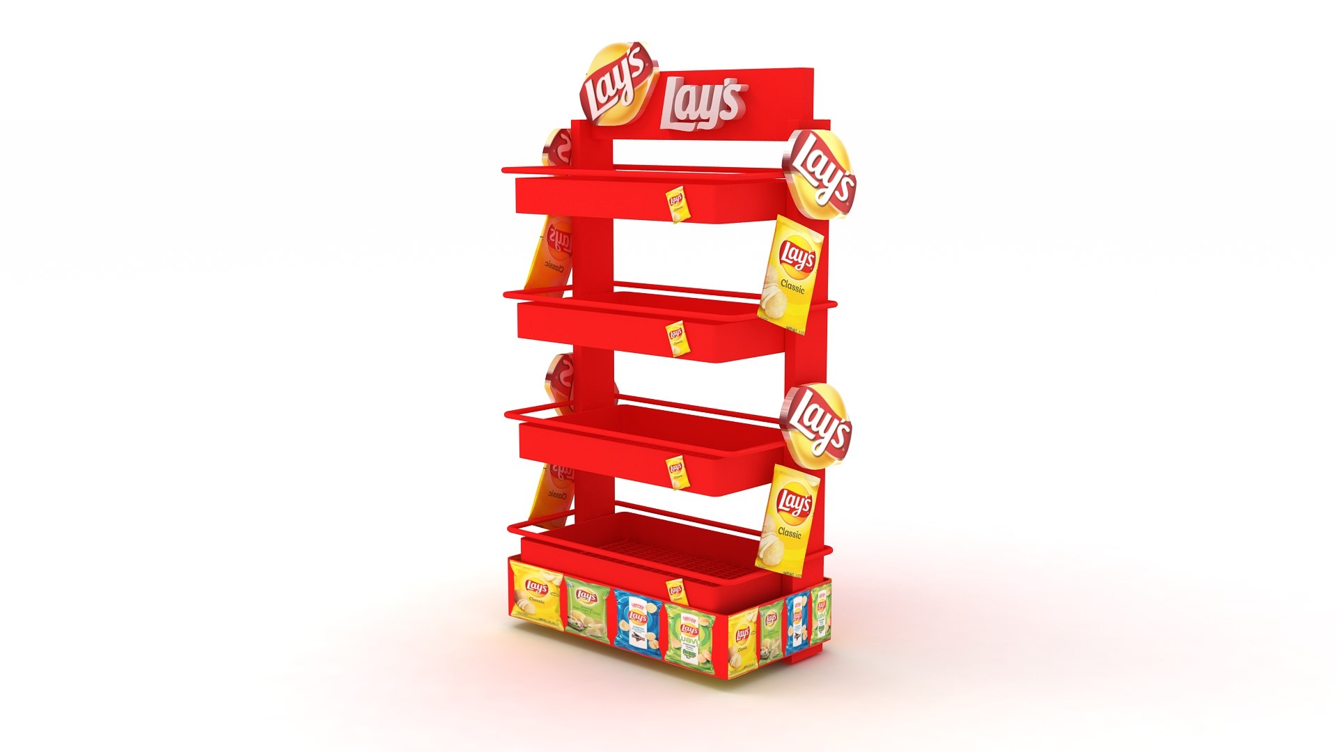 3D Lays Stand Model - TurboSquid 1872978