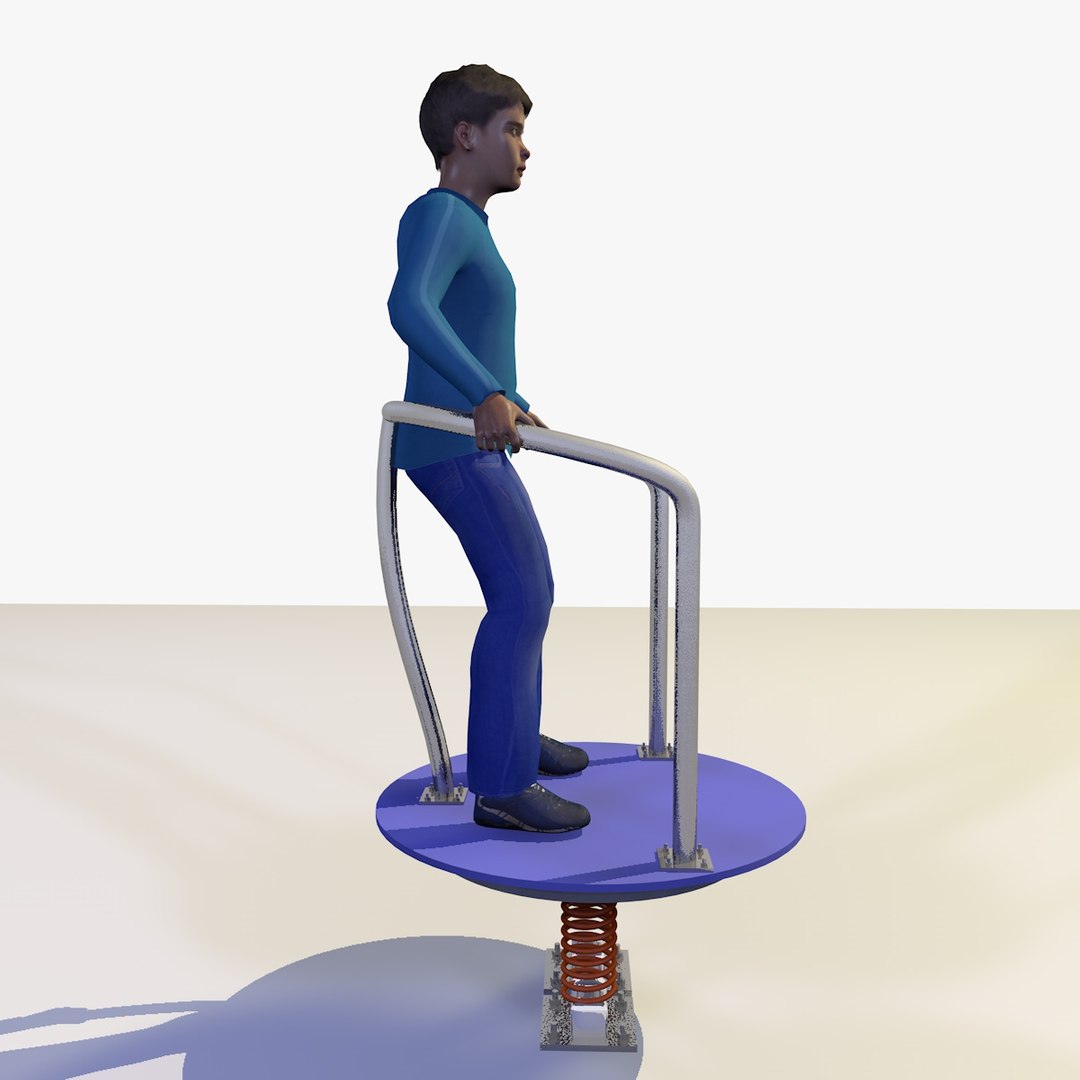 European Boy Playing Revolving 3d Model