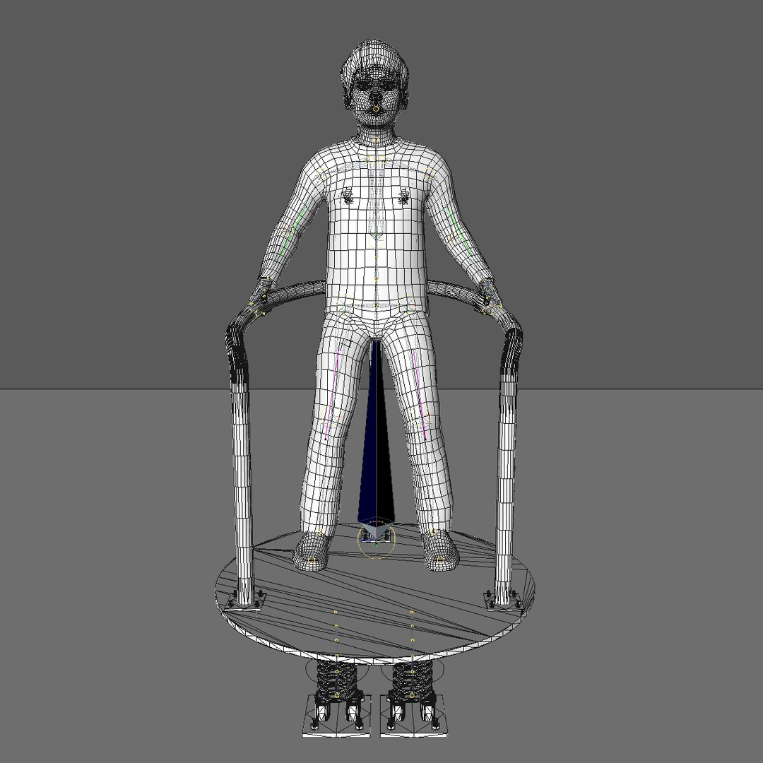 European Boy Playing Revolving 3d Model