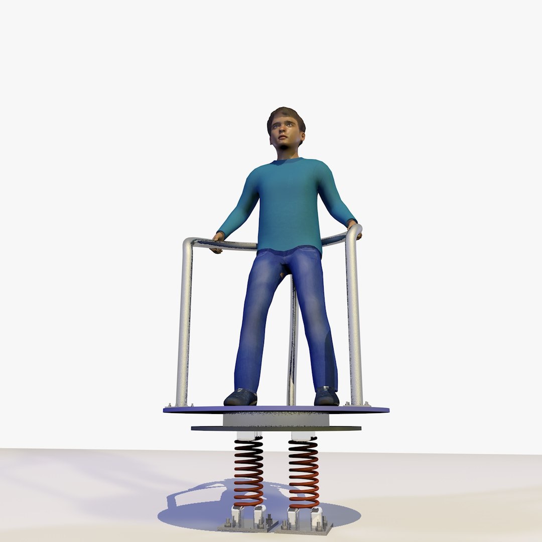 European Boy Playing Revolving 3d Model