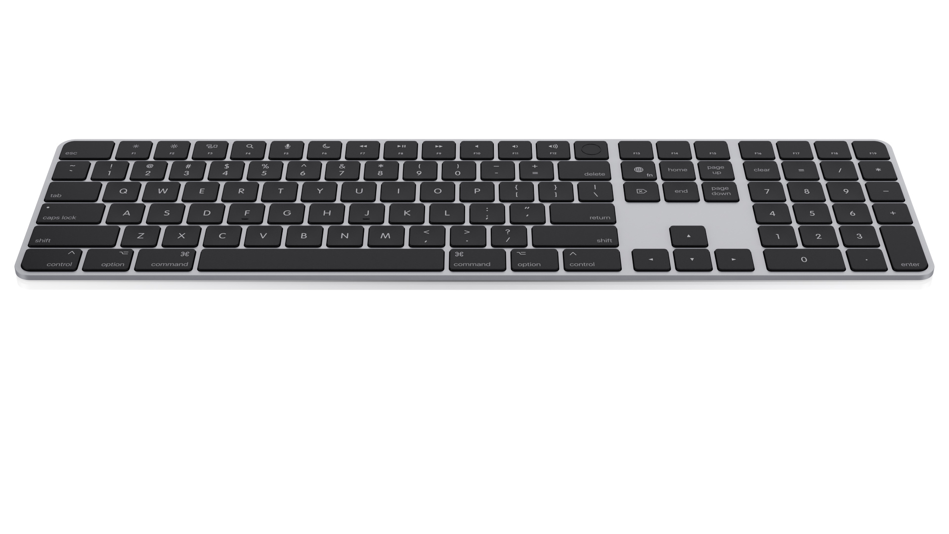 3d Model Apple Magic Keyboard With Touch Id And Numeric Keypad