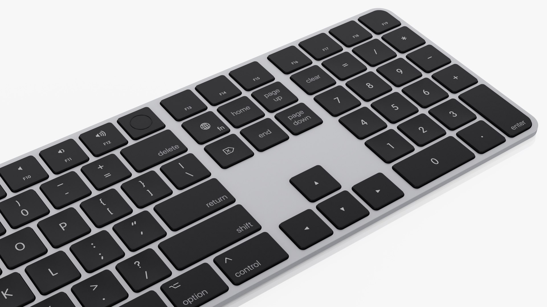 3D Model Apple Magic Keyboard With Touch ID And Numeric Keypad ...