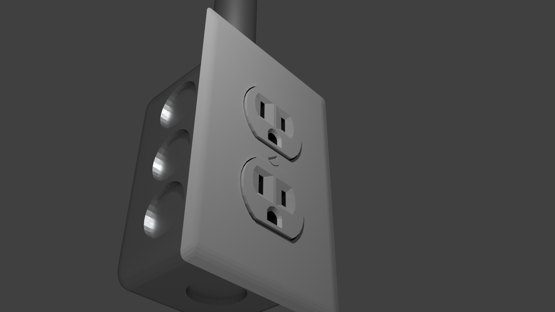 Power Outlet 3D Model - TurboSquid 1190302