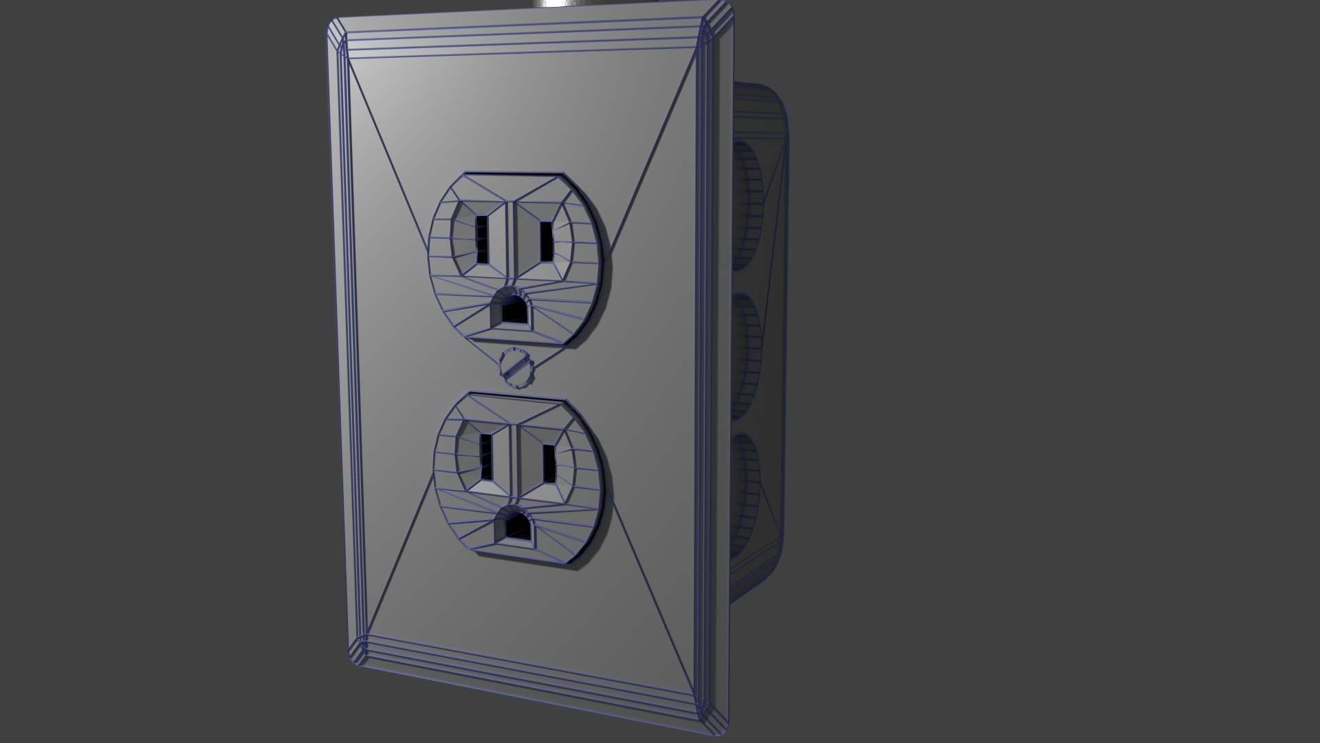 Power Outlet 3D Model - TurboSquid 1190302