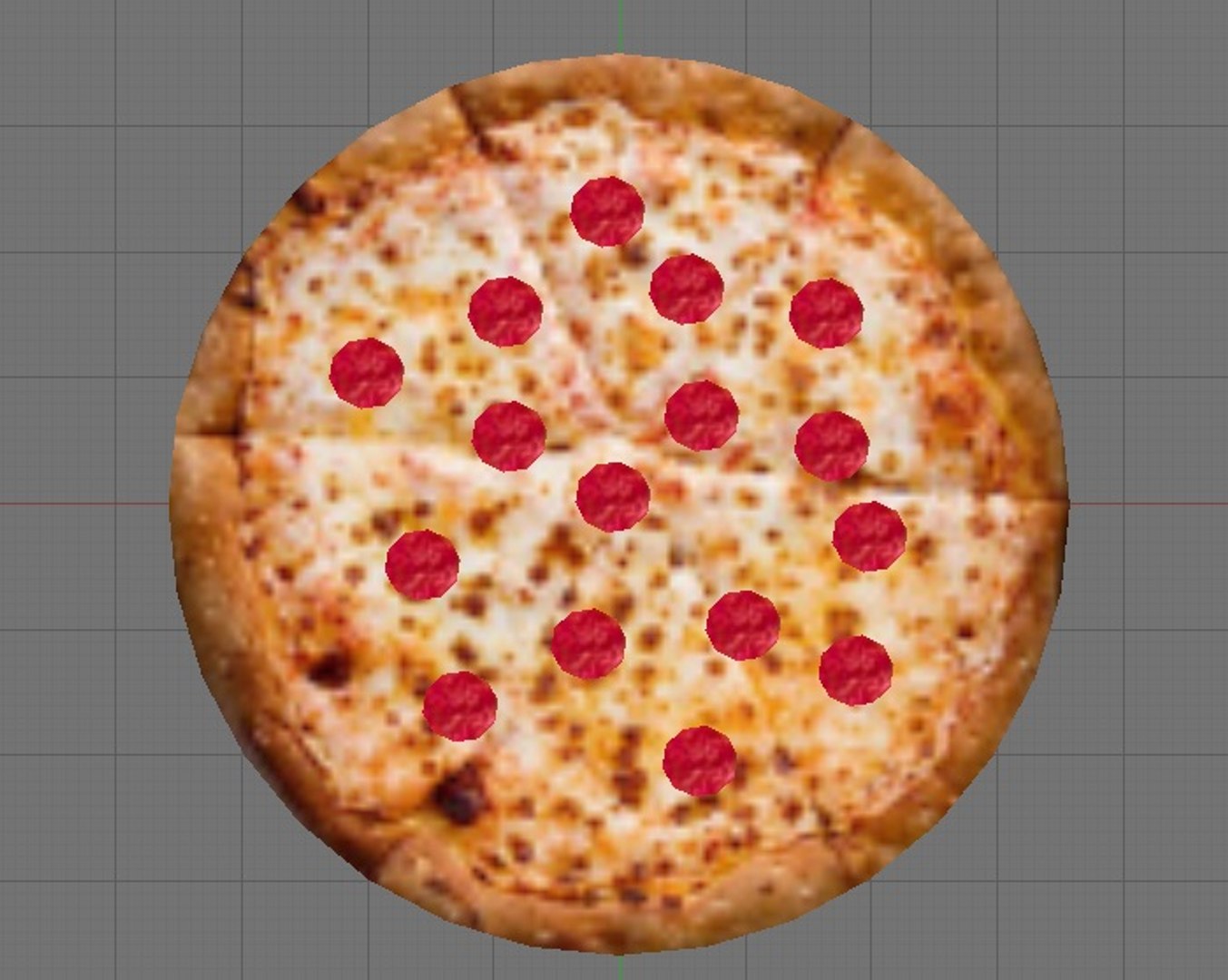 3d Pepperoni Pizza