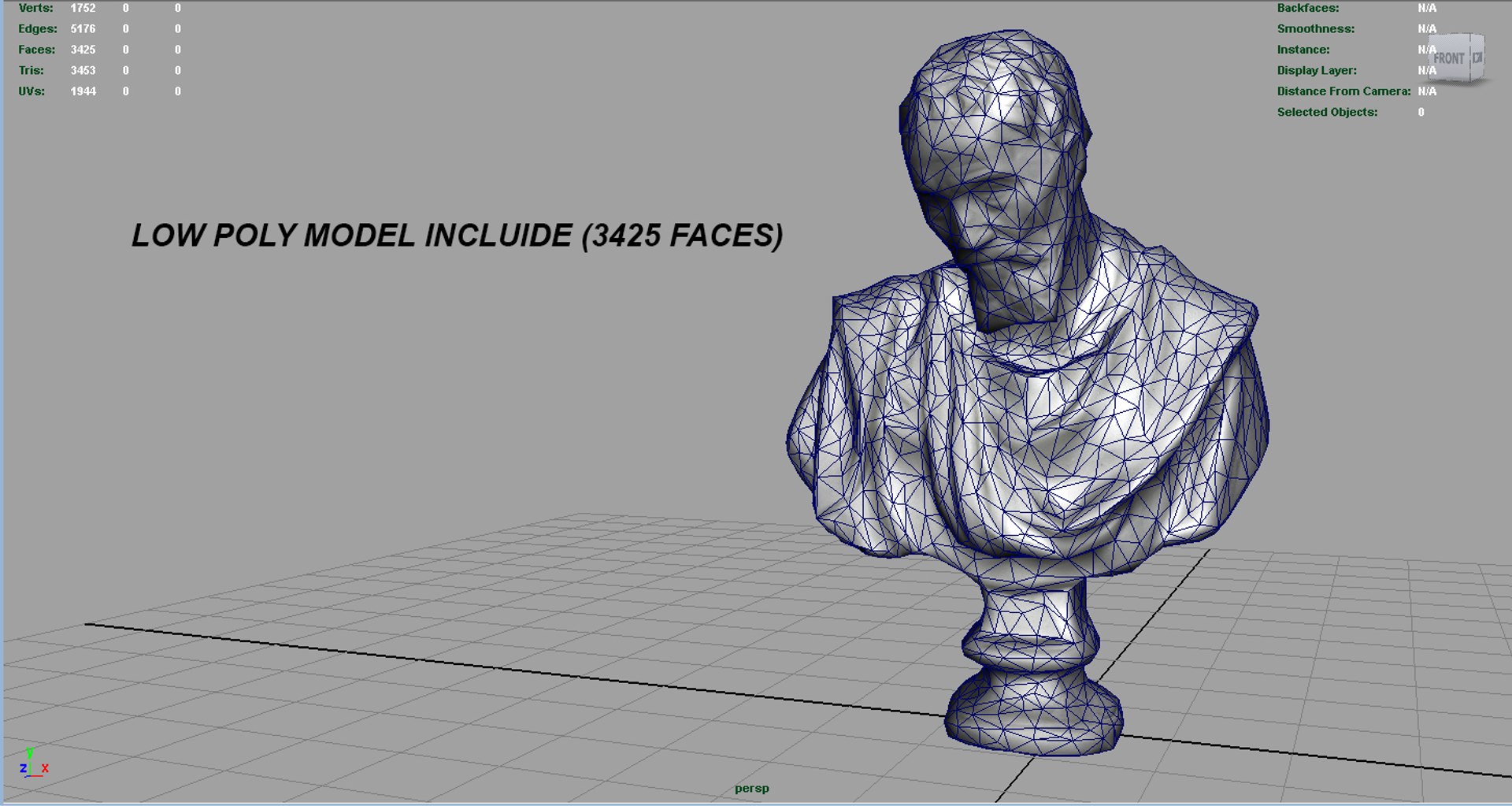 3d Hd Bust Model