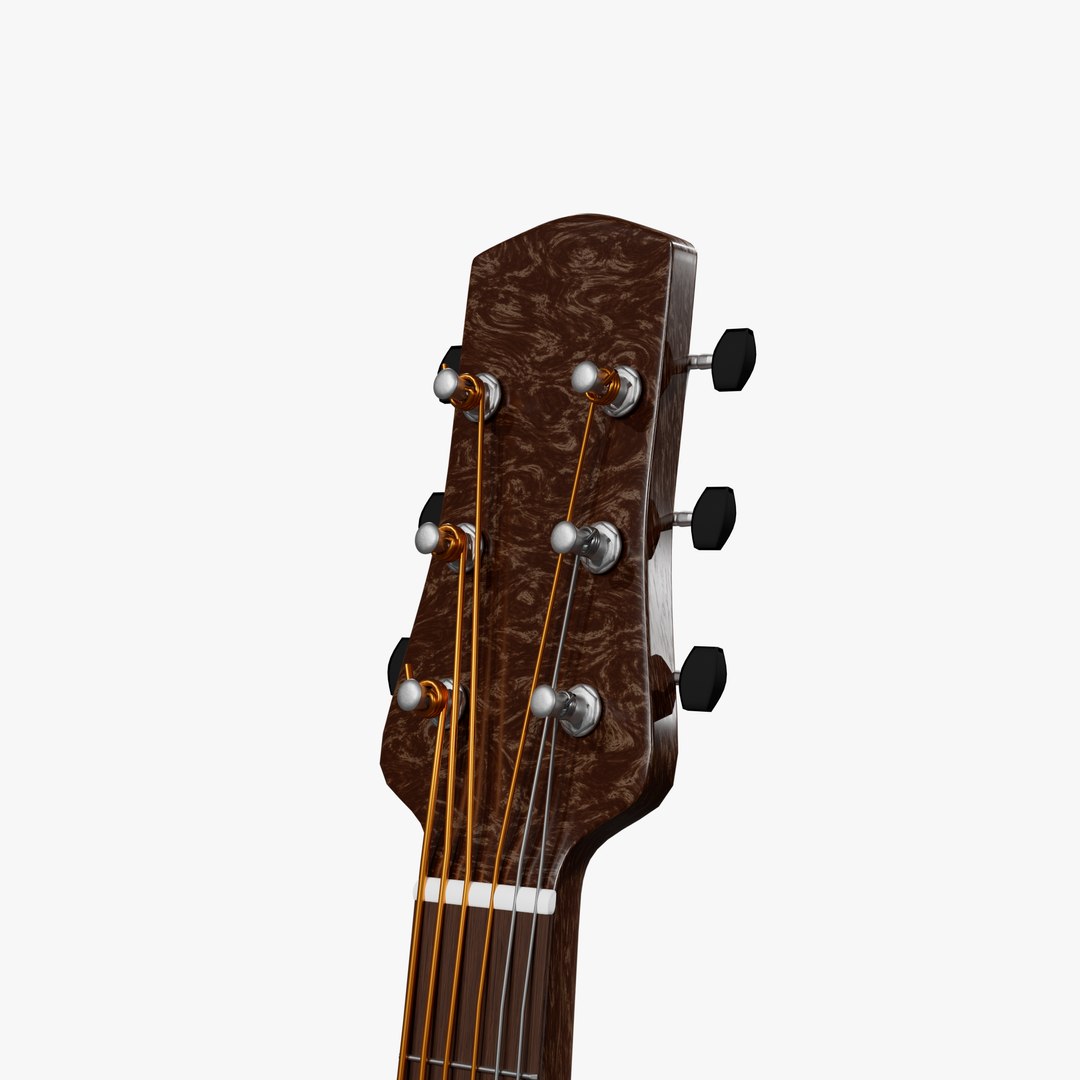 3D Acoustic Guitar Model - TurboSquid 2014918