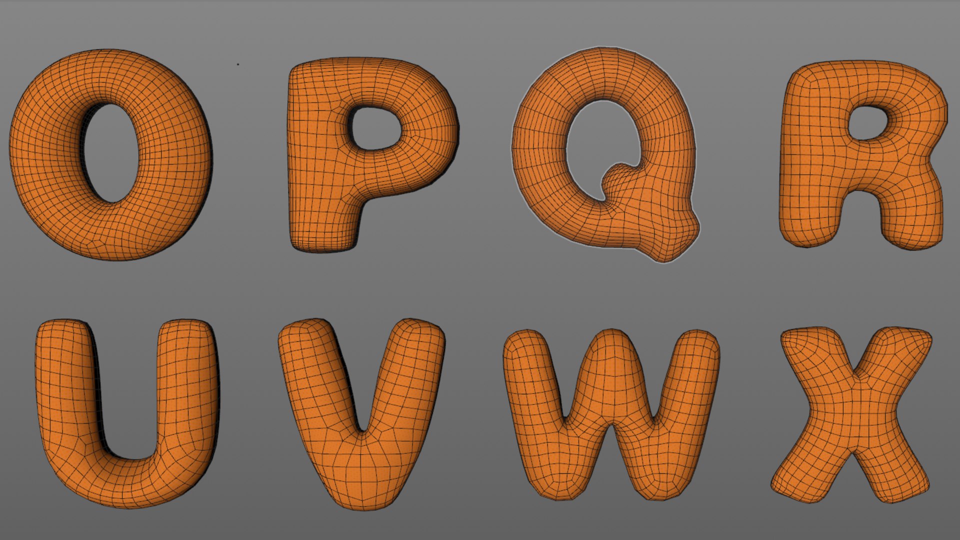 Balloon Alphabet 3D - TurboSquid 1950074