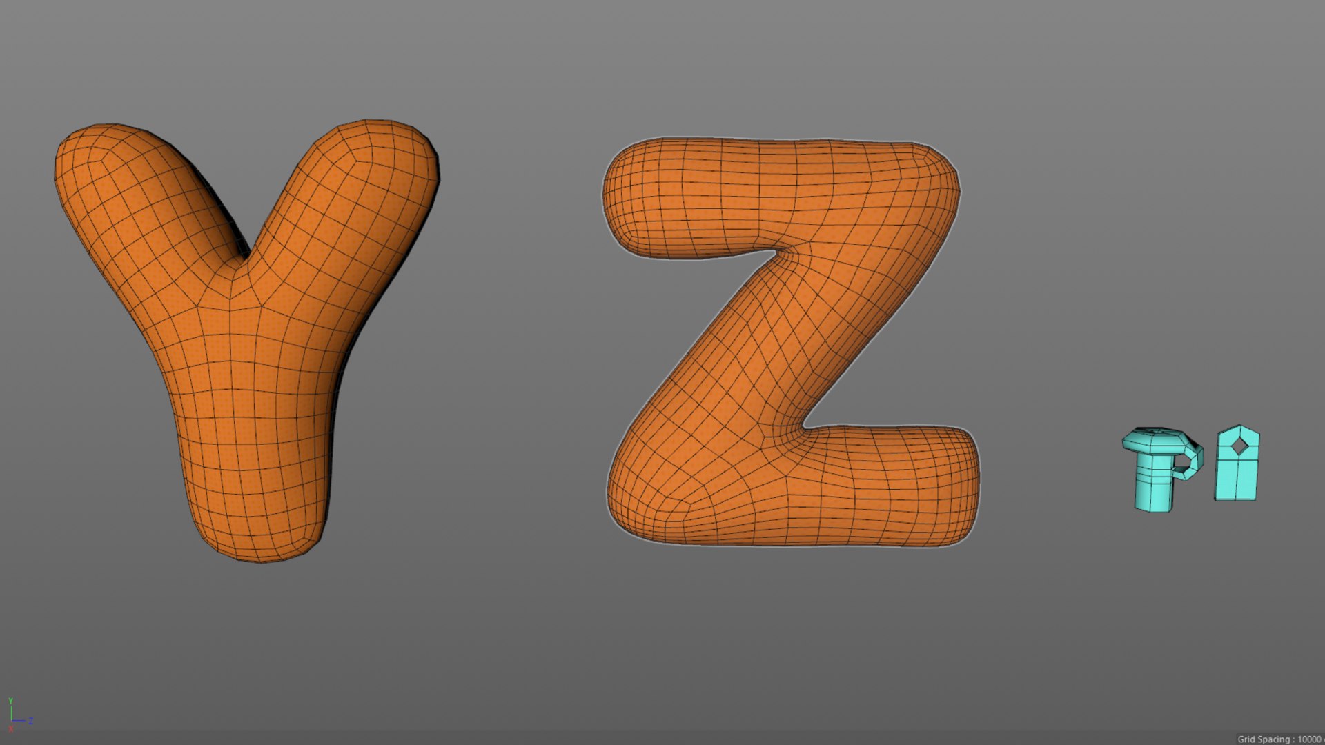 Balloon Alphabet 3D - TurboSquid 1950074