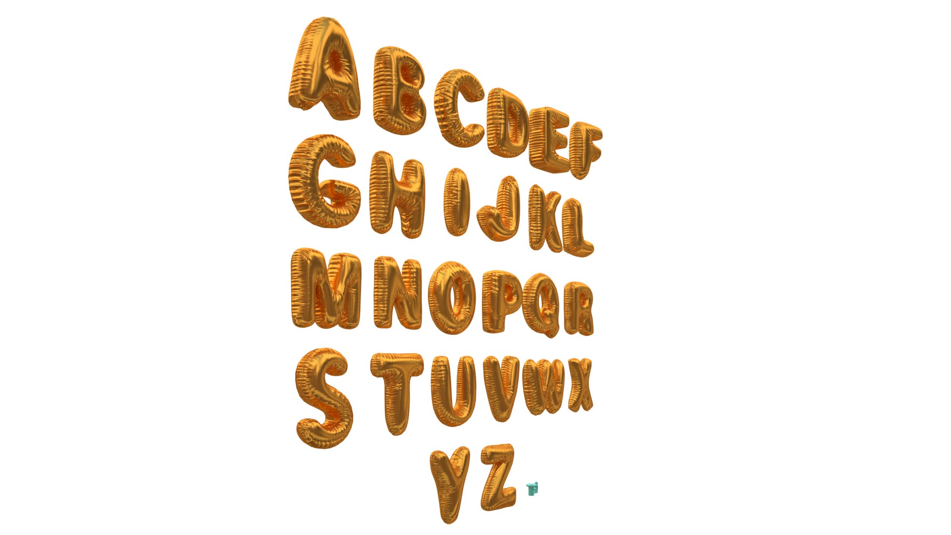Balloon Alphabet 3D - TurboSquid 1950074