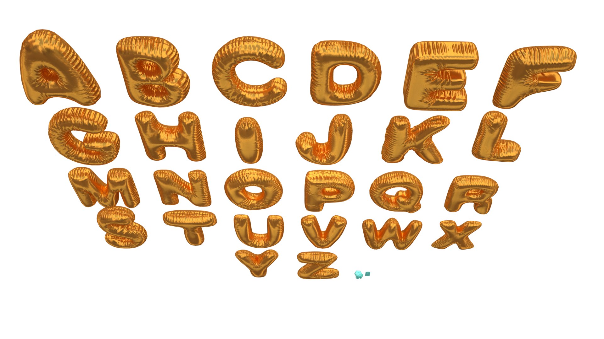 Balloon Alphabet 3D - TurboSquid 1950074