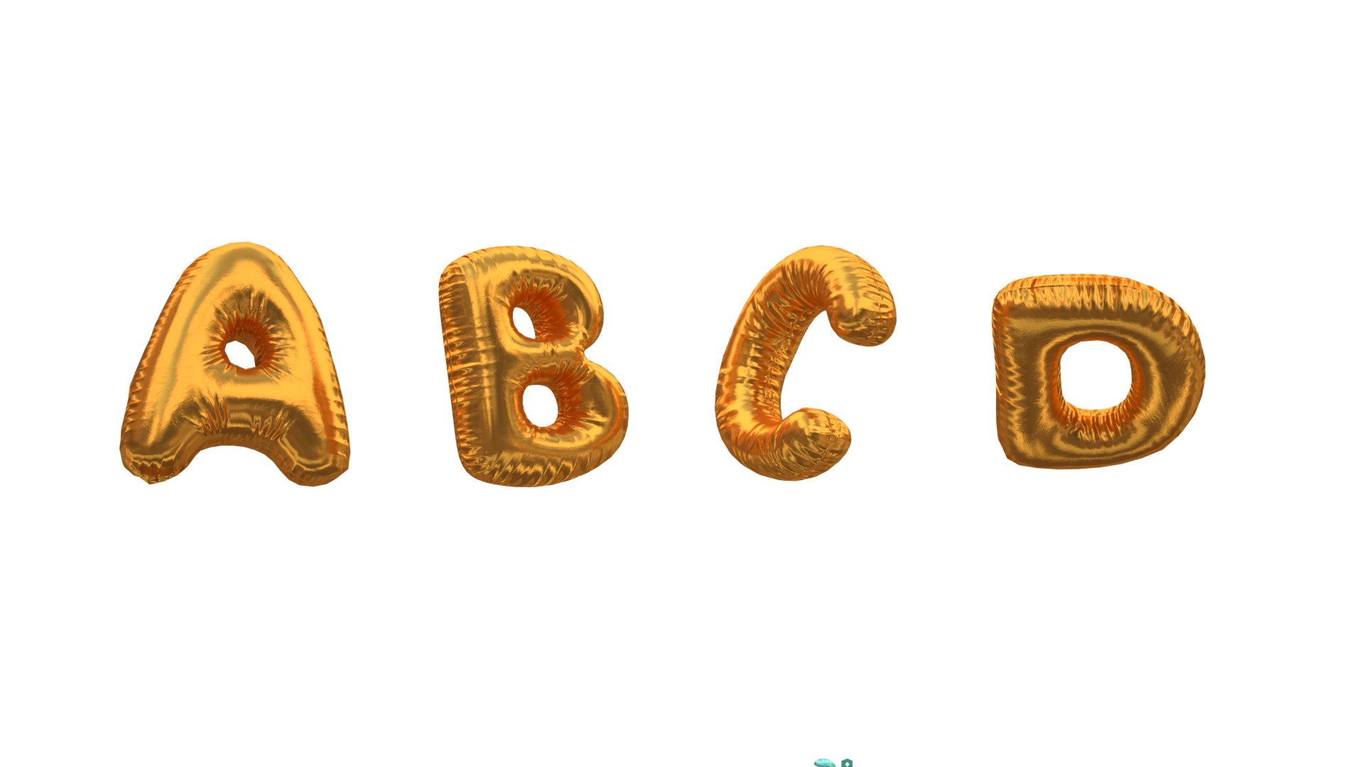 Balloon Alphabet 3D - TurboSquid 1950074