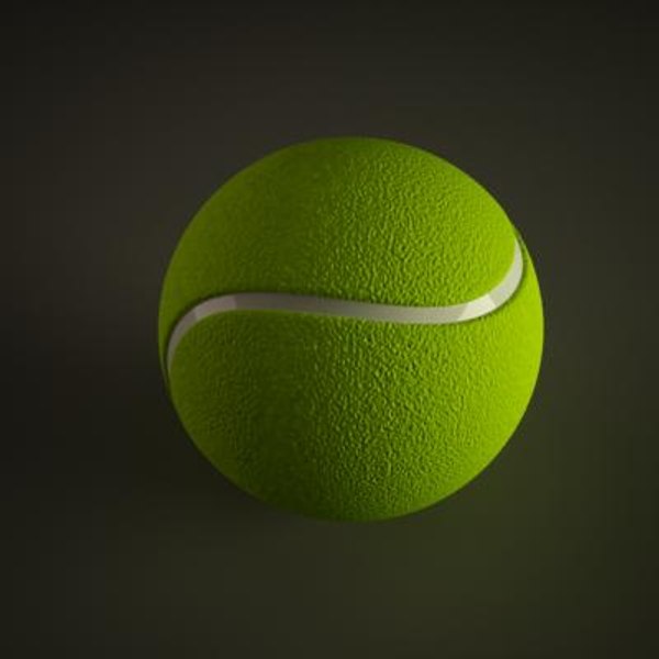 3d model tennis ball
