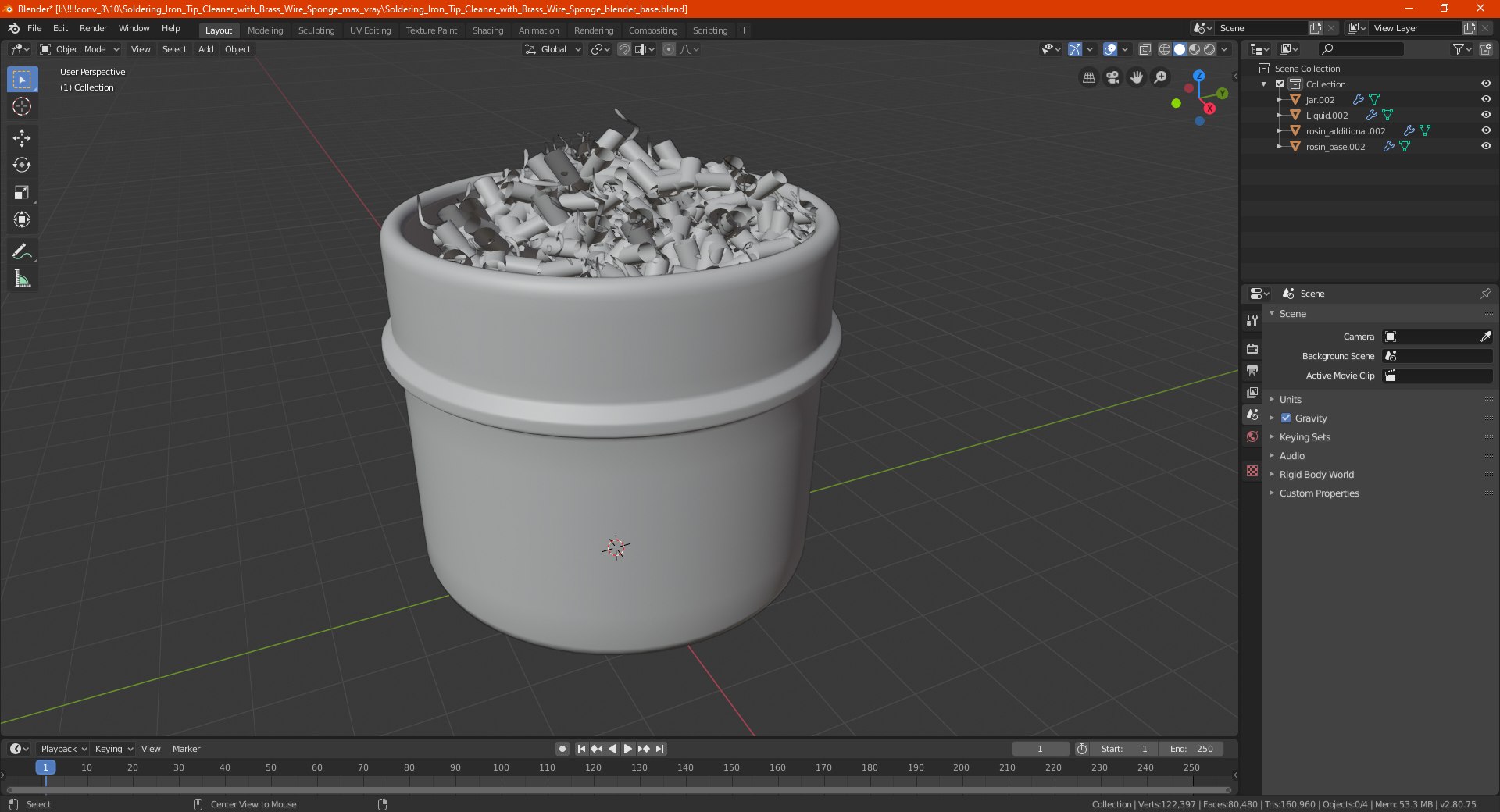 Soldering Iron Tip Cleaner With Brass Wire Sponge Model - TurboSquid ...