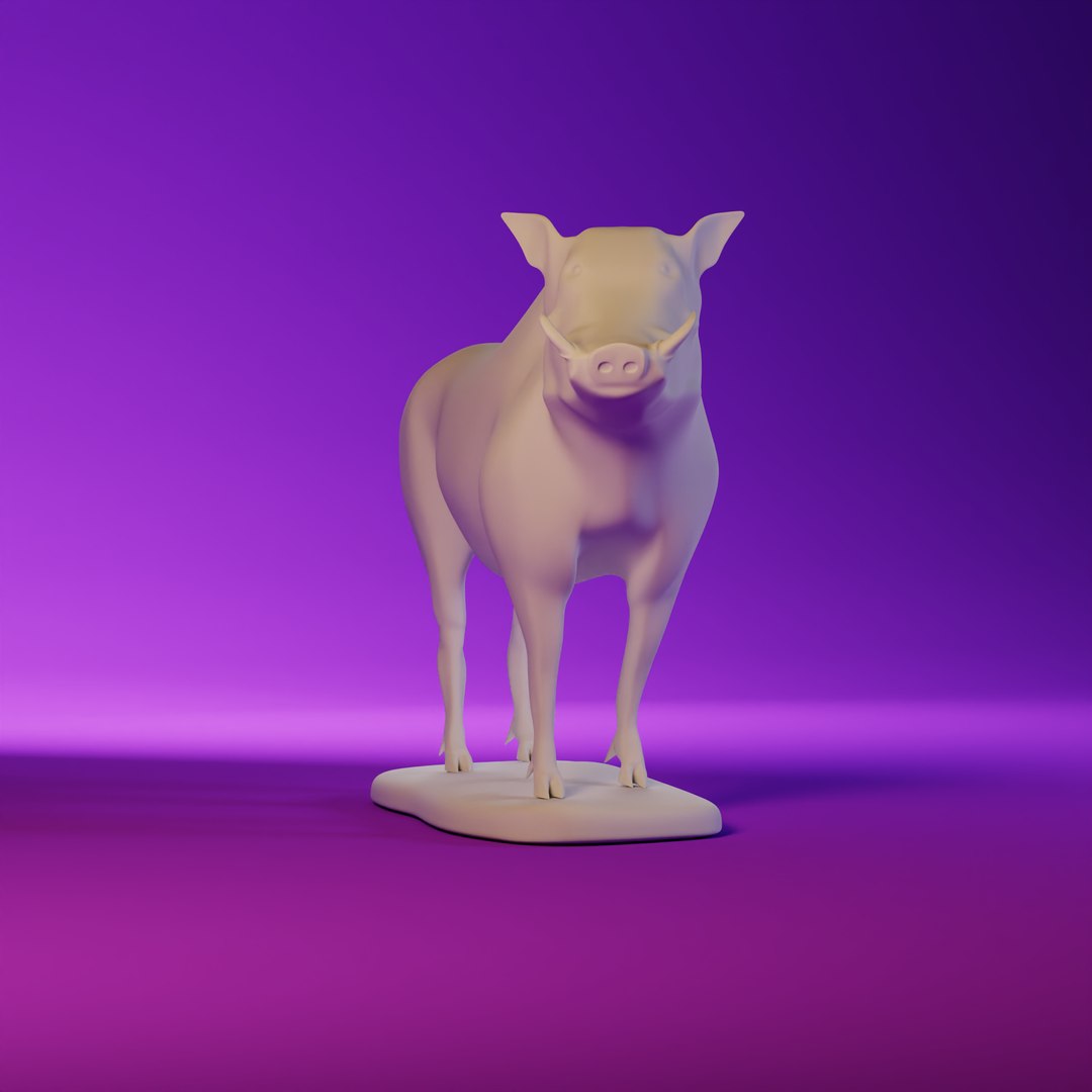 Boar Statue 3D model - TurboSquid 2038759
