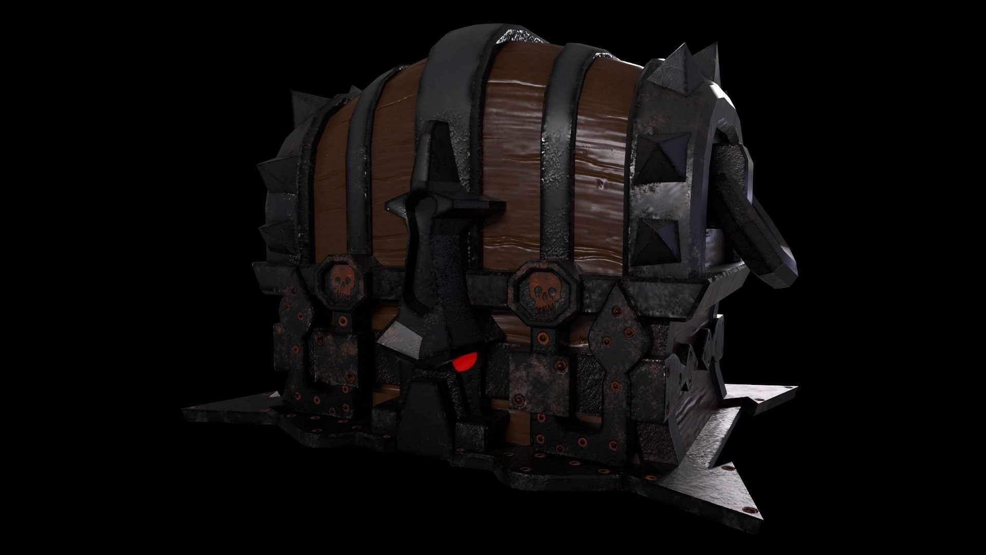 Stylized Chest Game Ready Low Poly PBR 3D Model 3D model - TurboSquid ...